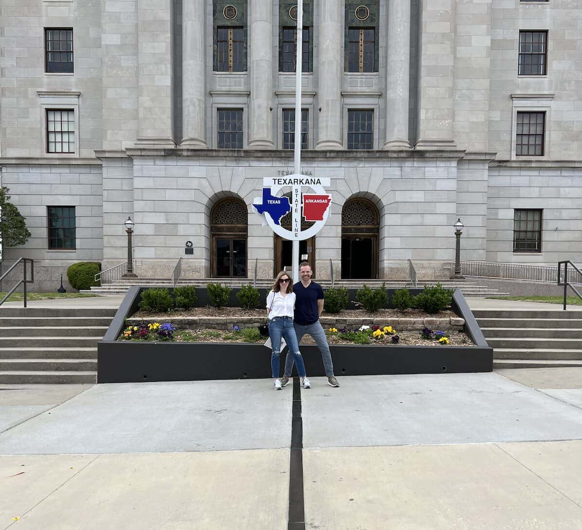 Stand in Two States at Once in Downtown Texarkana, Arkansas ...